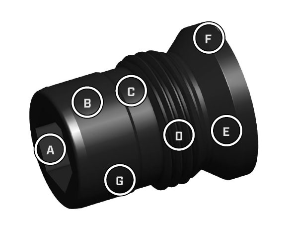 Roedale RASP-Lock gyorscsatlakozós hangtompító adapter M18x1 szett
